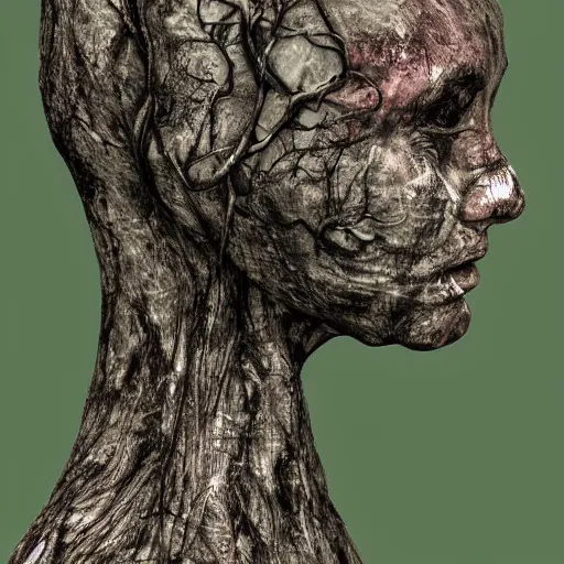 humanoid tree women. exposed human heart. motherly | Stable Diffusion ...