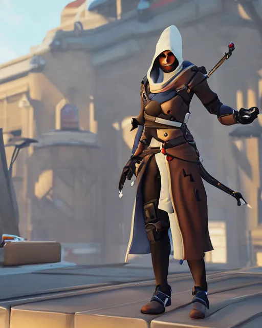 assassin hooded playable hero character in overwatch | Stable Diffusion ...