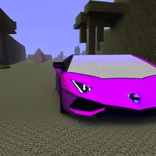 Lamborghini in Minecraft | Stable Diffusion | OpenArt