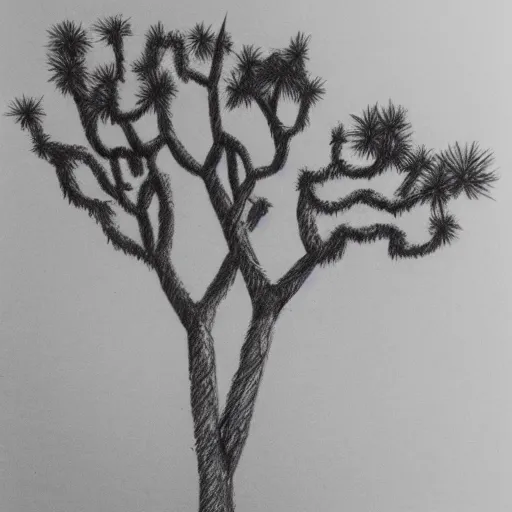 pencil sketch of a joshua tree | Stable Diffusion