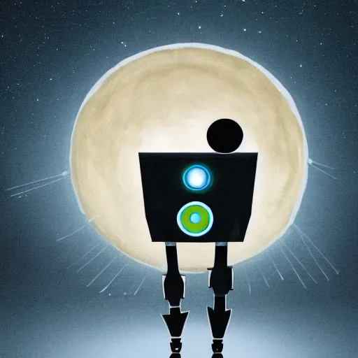 a humanoid with a square robot cyclops head , eye | Stable Diffusion | OpenArt