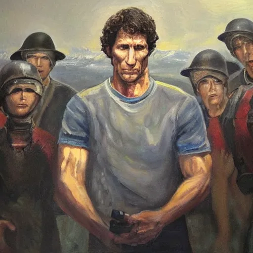 todd howard about to be executed for his crimes, oil | Stable Diffusion ...