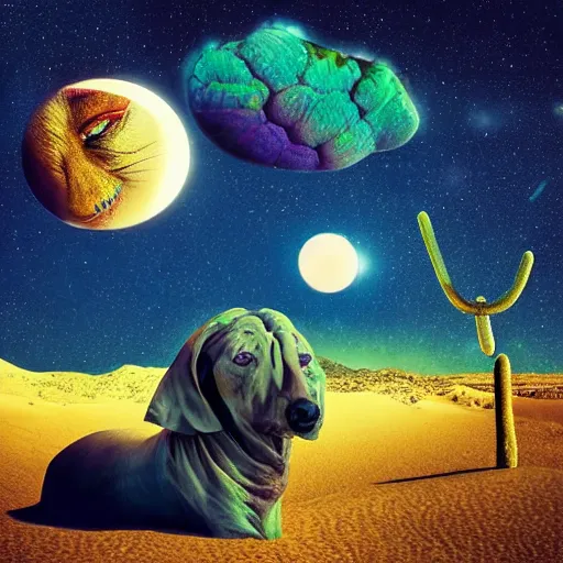 hallucinated visions of animals people and objects in | Stable ...