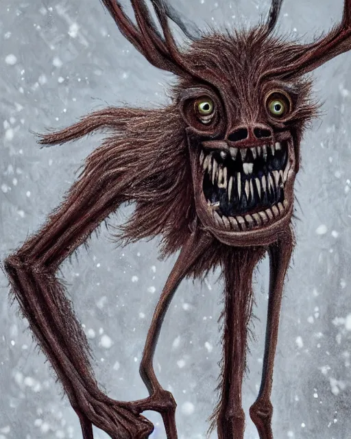 Horrifying detailed painting of a pale, emaciated, and | Stable ...