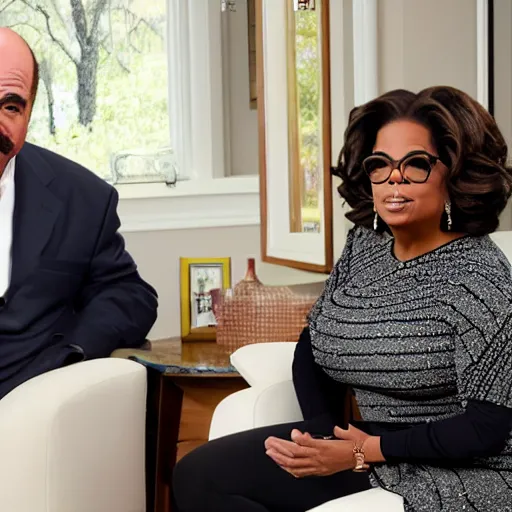 oprah sitting on toilet with dr phil | Stable Diffusion | OpenArt