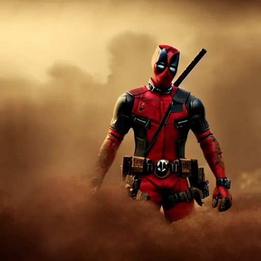 deadpool black in gears of war, red neon eyes, splash | Stable ...