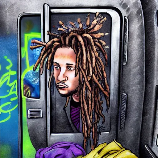 a man with dreads and a hoodie freestyle rapping on a | Stable ...