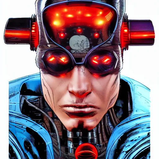 A comic book cover of a cyberpunk mutant wearing | Stable Diffusion ...