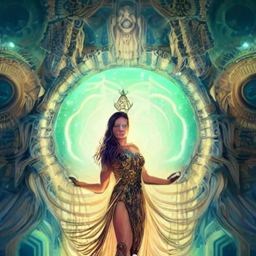 a portrait jenna dewan as the goddess minerva | Stable Diffusion | OpenArt
