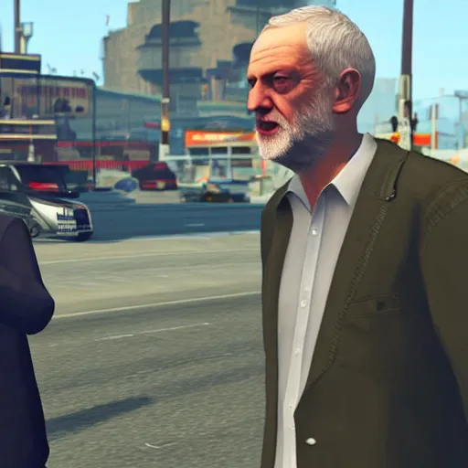 jeremy corbyn in grand theft auto 5 | Stable Diffusion | OpenArt