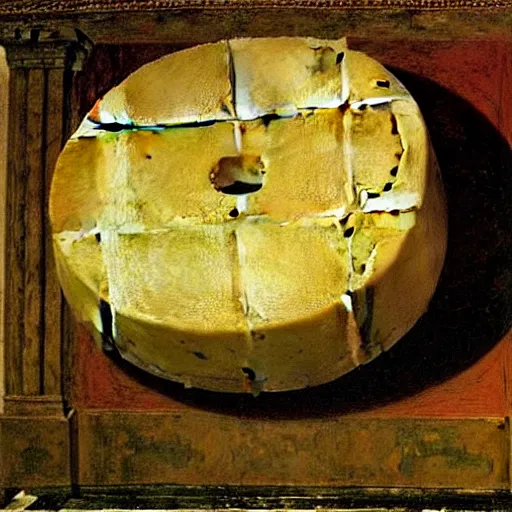 beautiful renaissance painting of a gouda cheese by | Stable Diffusion ...