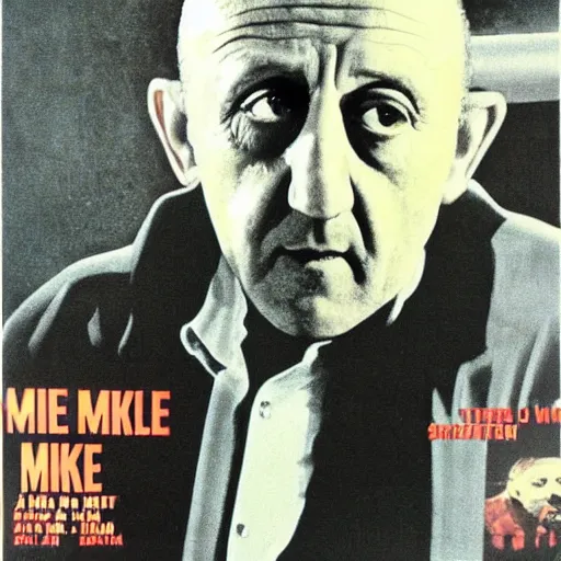 Mike Ehrmantraut movie poster, 1962, schlock horror | Stable Diffusion ...