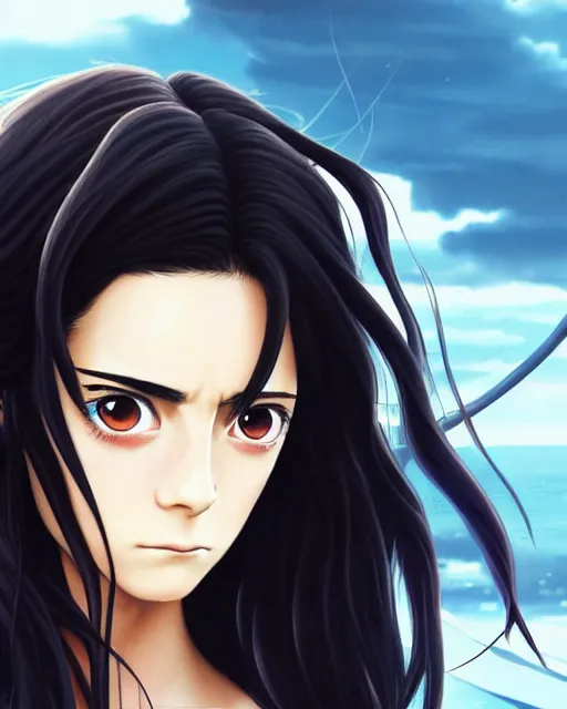 portrait Anime kaya scodelario, pirates of the | Stable Diffusion | OpenArt