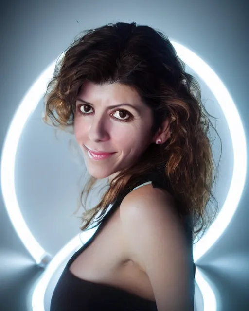 centered portrait of flirtatious young marisa tomei as | Stable Diffusion