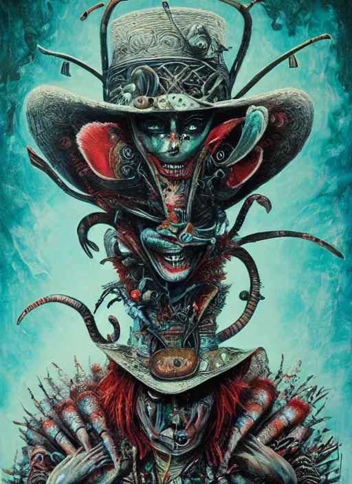 mad hatter, aztec god, alien, highly detailed, | Stable Diffusion | OpenArt