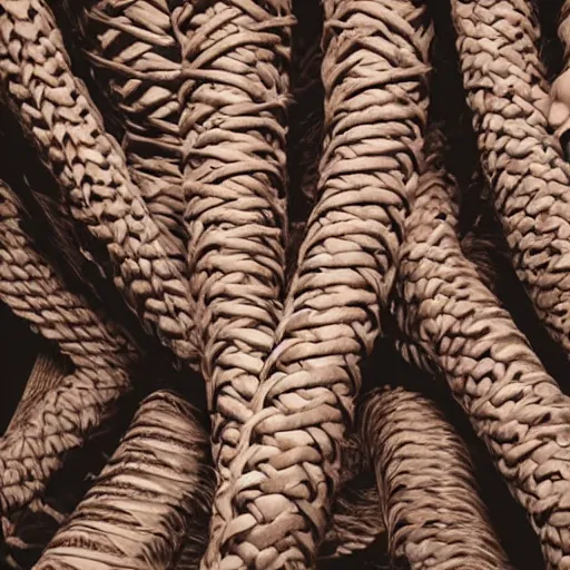 a giant detailed human arm made of tightly entwined | Stable Diffusion ...