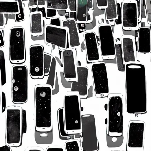what if phones but too much, artistic rendition | Stable Diffusion ...