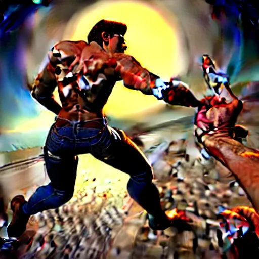 a man dodging bullets, action shot, in the style of | Stable Diffusion ...