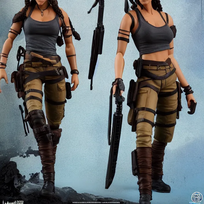 a hot toys figure of lara croft, figurine, detailed | Stable Diffusion
