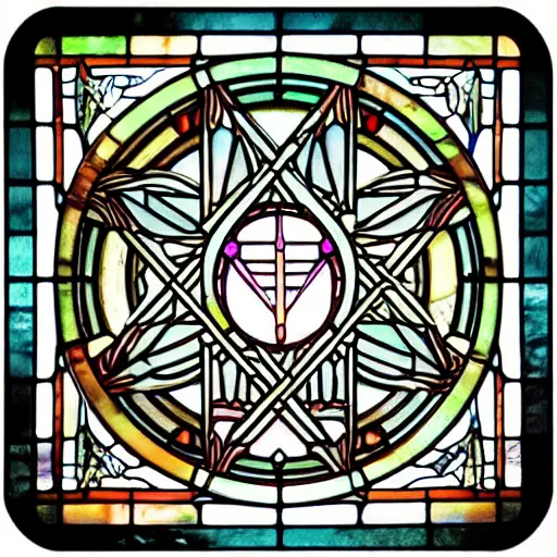 allomancy symbols from mistborn in stained glass art | Stable Diffusion