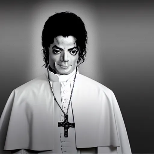 studio photography of Michael Jackson as The Pope | Stable Diffusion ...