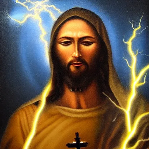 beautiful detailed religious oil painting of cyborg | Stable Diffusion ...