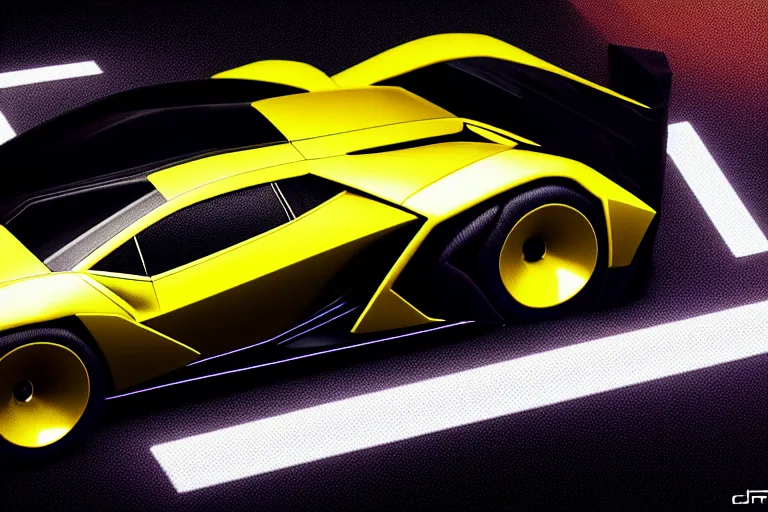 closeup!! isometric macro photo of concept lamborghini | Stable ...