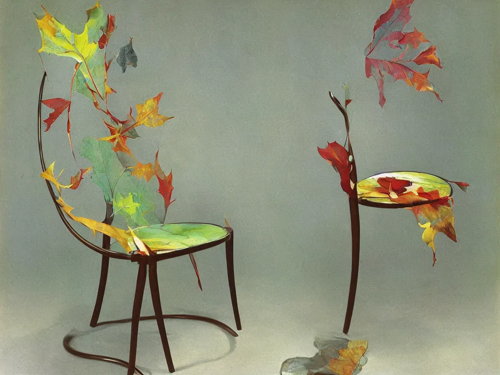 luminescent greek marble chair with leaf. colorful | Stable Diffusion ...