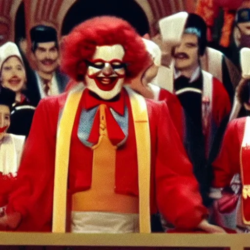 Ronald McDonald Burger King coronation ceremony | Stable Diffusion ...