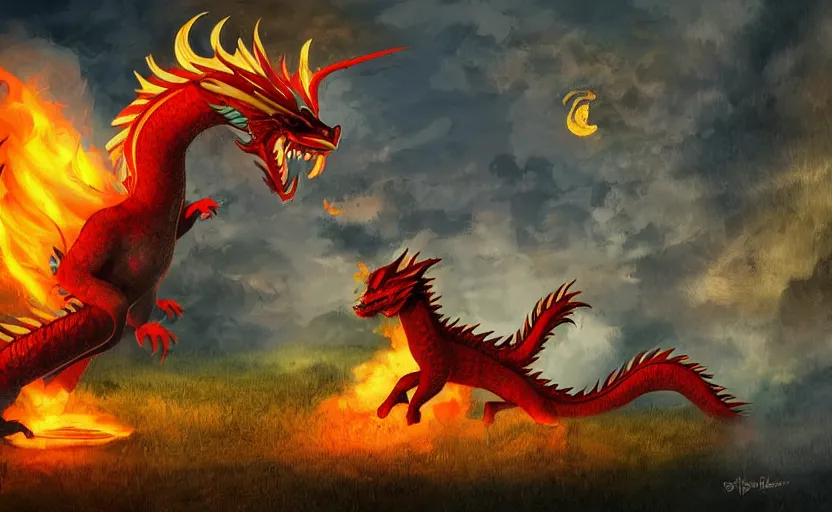 fantasy scene showing the young boy running away from | Stable Diffusion