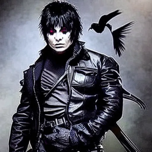 chris gaines as the crow in new mcu movie | Stable Diffusion
