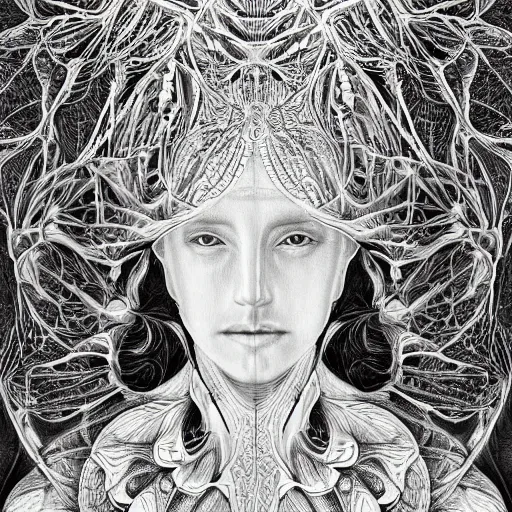 hyper detailed bw linear pencil drawing, woman | Stable Diffusion