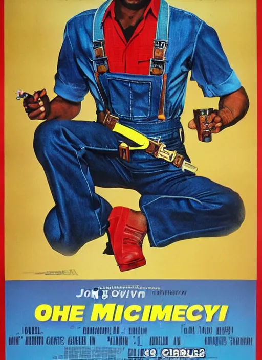 an 8 0's john alvin action movie poster starring eddie | Stable ...