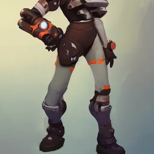 a magic rusty mechanic. overwatch character, simple | Stable Diffusion