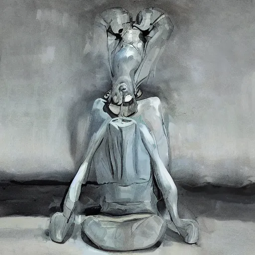 disfigured figure, contorted limbs, abstract sculpture | Stable ...