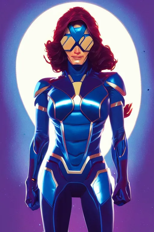 a portrait of nova from marvel comics, fantasy, sharp | Stable ...