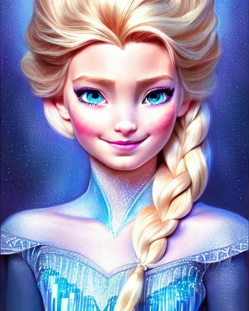 ' princess elsa ', beautiful shadowing, 3 d shadowing, | Stable ...