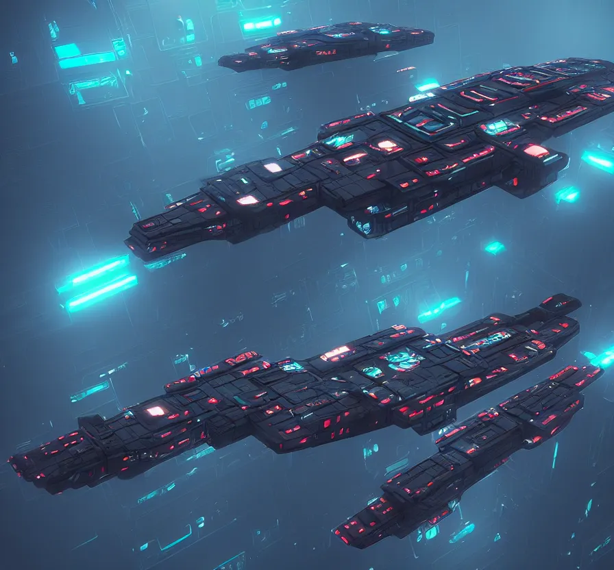 symmetric cyberpunk ship | Stable Diffusion | OpenArt