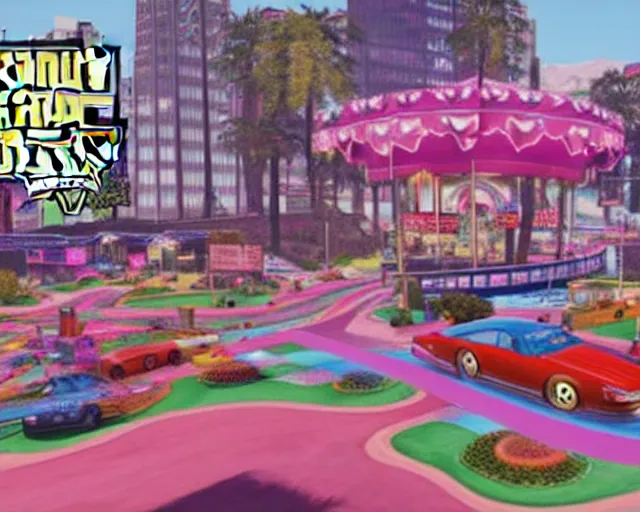 in - game screenshot from grand theft auto 6 : candy | Stable Diffusion ...