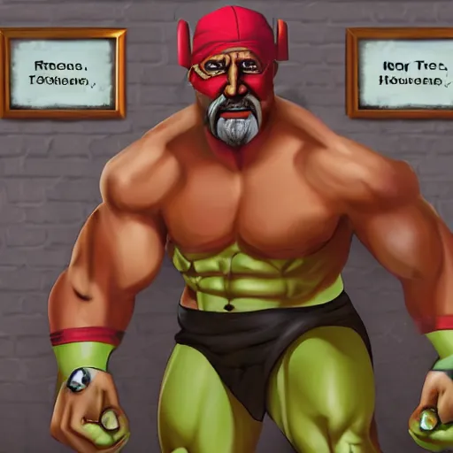 hulk hogan as a character in runescape | Stable Diffusion | OpenArt