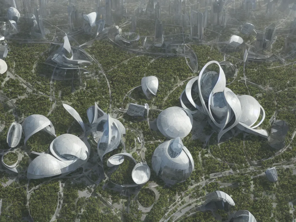 a beautiful view of an eco - friendly arcology, | Stable Diffusion ...