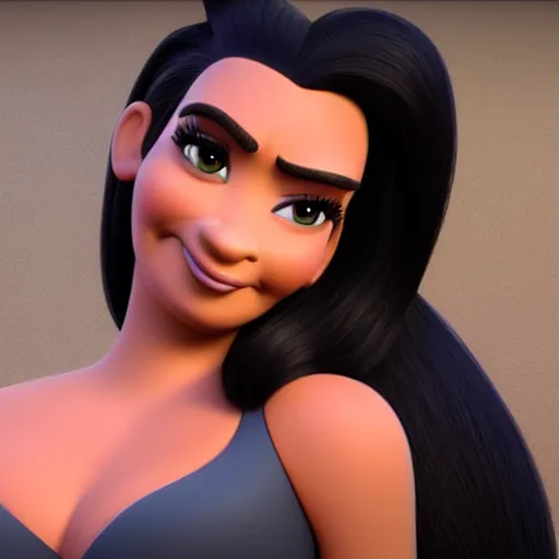 kim kardashian as seen in pixar animated movie 4k | Stable Diffusion