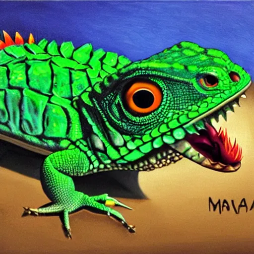 the mona lizard | Stable Diffusion | OpenArt