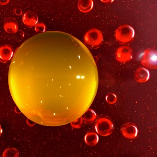amber spheres on a red cube | Stable Diffusion | OpenArt