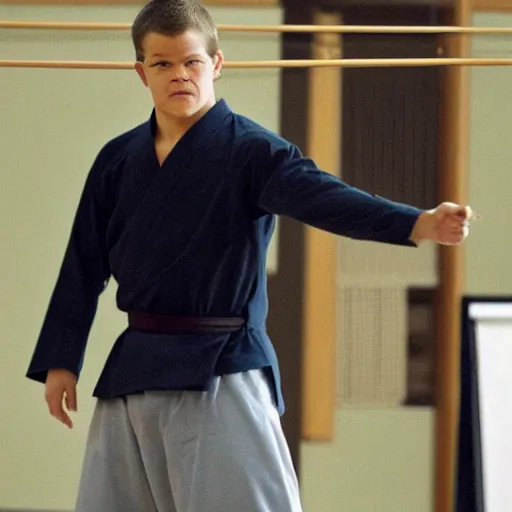 young kyudo master matt damon as Jason Bourne looking | Stable Diffusion