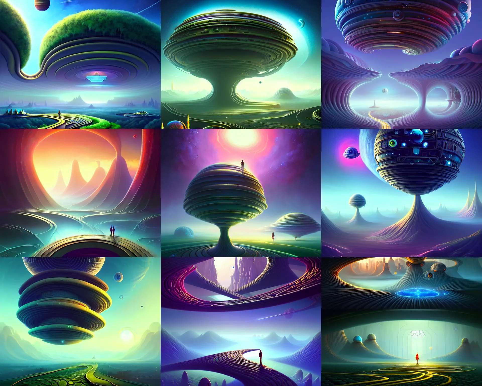 an epic whimsical stunning masterpiece sci - fi matte | Stable ...