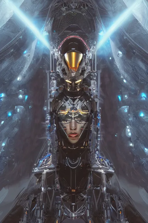 beautiful cyborg priestess, scifi, perfect face, | Stable Diffusion ...
