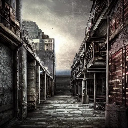 highly detailed urban landscape, decay, antarctica, | Stable Diffusion ...