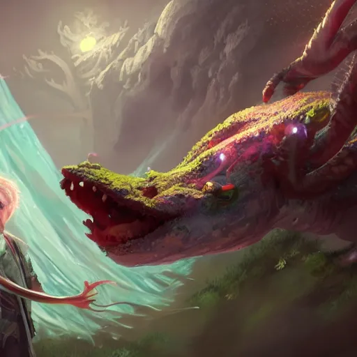 Anthropomorphized Axolotl casting epic spell, magic | Stable Diffusion ...