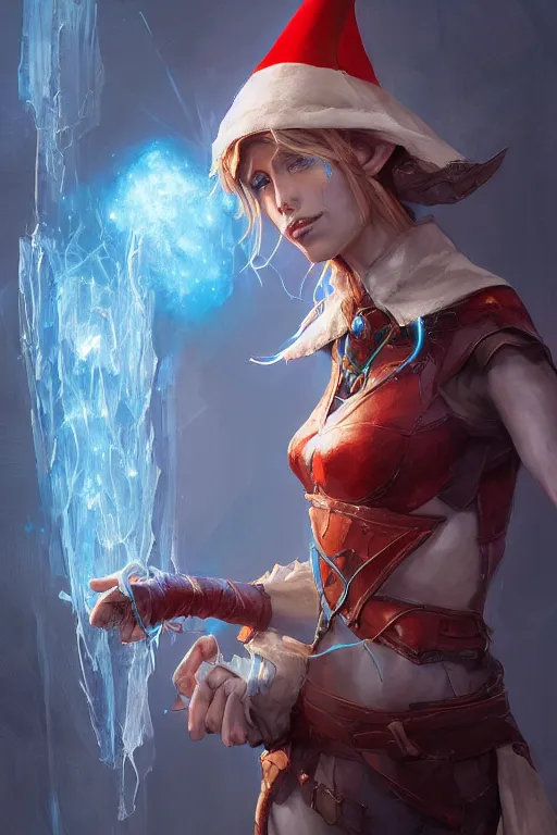 portrait of the engineer elf wearing the epic artifact | Stable ...